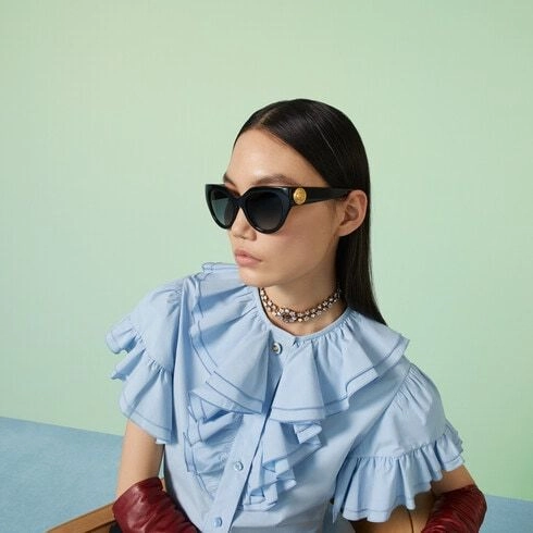 Gucci Cat Eye Frame Sunglasses