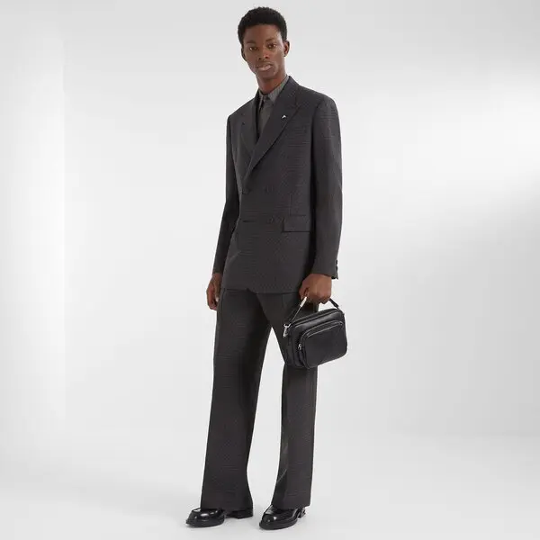 Fendi Shadow Diagonal Duo Camera Messenger Bag - Black