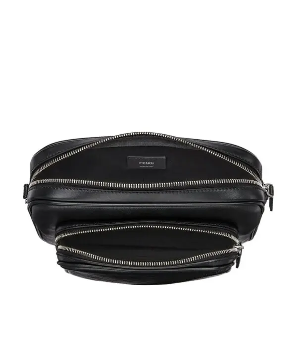 Fendi Shadow Diagonal Duo Camera Messenger Bag - Black