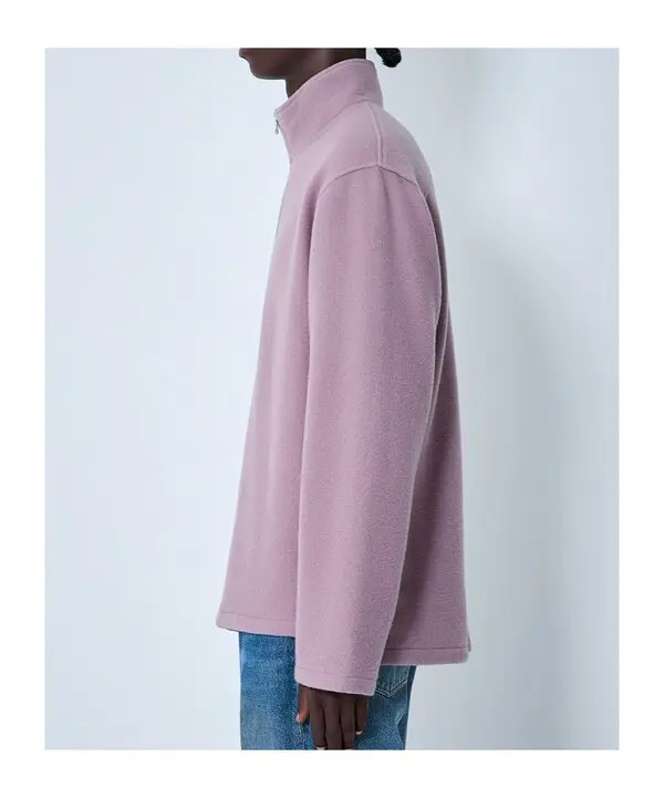RIER Myrte Zip-up Fleece Sweatshirt - Purple