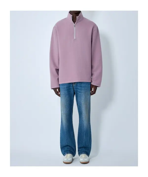 RIER Myrte Zip-up Fleece Sweatshirt - Purple