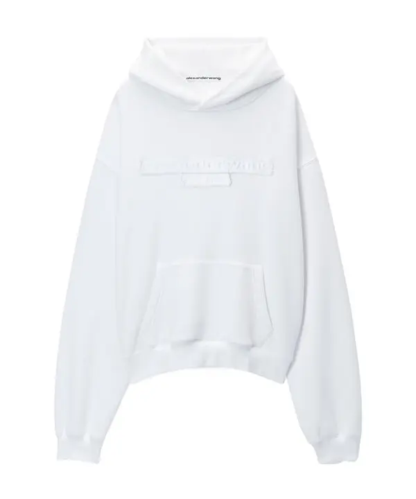 Alexander Wang Distressed Logo Hoodie