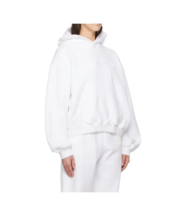 Alexander Wang Distressed Logo Hoodie