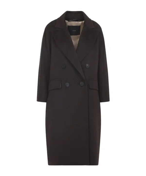 Max Mara Angus Double-breasted Coat - Marrone