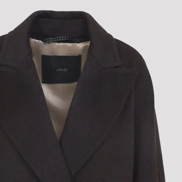 Max Mara Angus Double-breasted Coat - Marrone