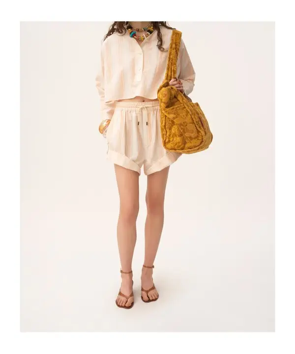 Chloé Striped Drawstring Shorts