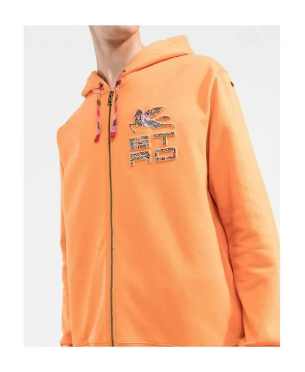 Etro Logo Zip-up Hoodie