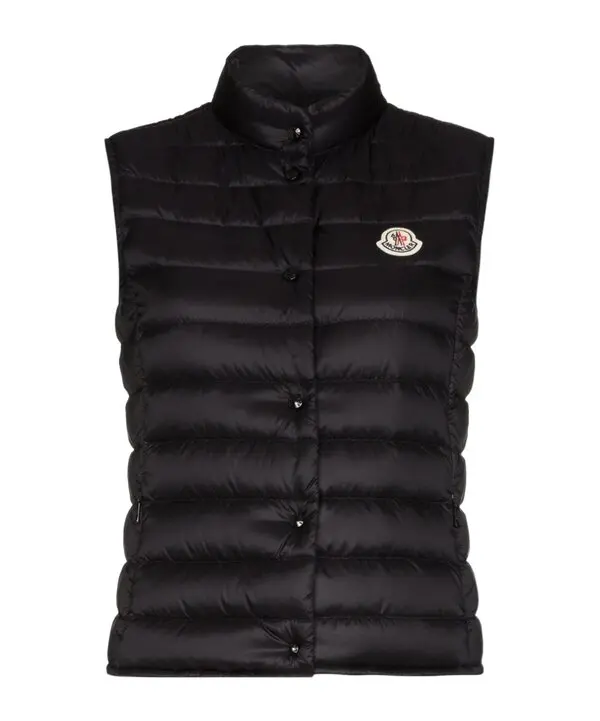 Moncler Liane Padded Button-up Gilet - Black