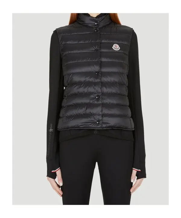 Moncler Liane Padded Button-up Gilet - Black