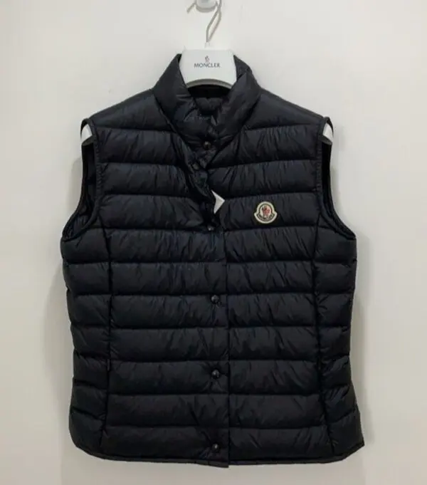 Moncler Liane Padded Button-up Gilet - Black