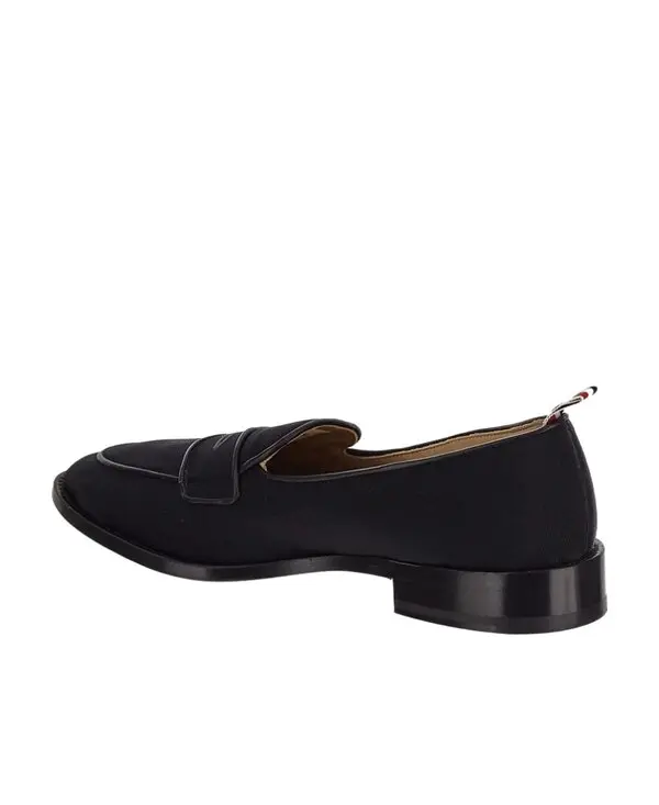 Thom Browne Pointed-toe Slip-on Loafers - Black
