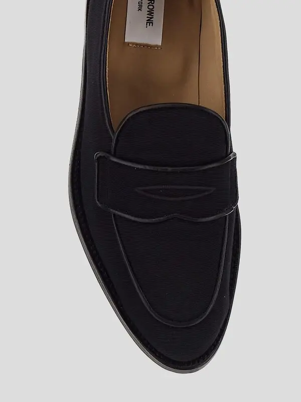 Thom Browne Pointed-toe Slip-on Loafers - Black