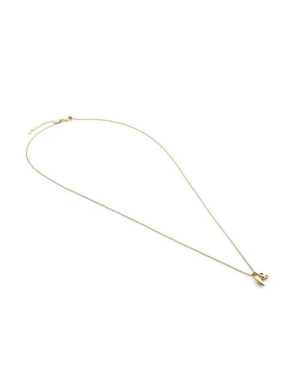 JIMMY CHOO Embellished Pendant Necklace - Yellow