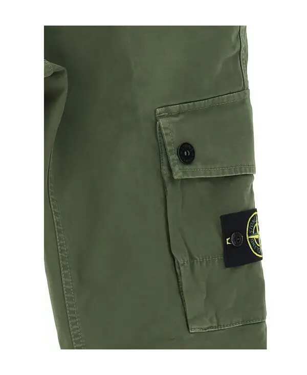 Stone Island Logo Detail Cargo Pants