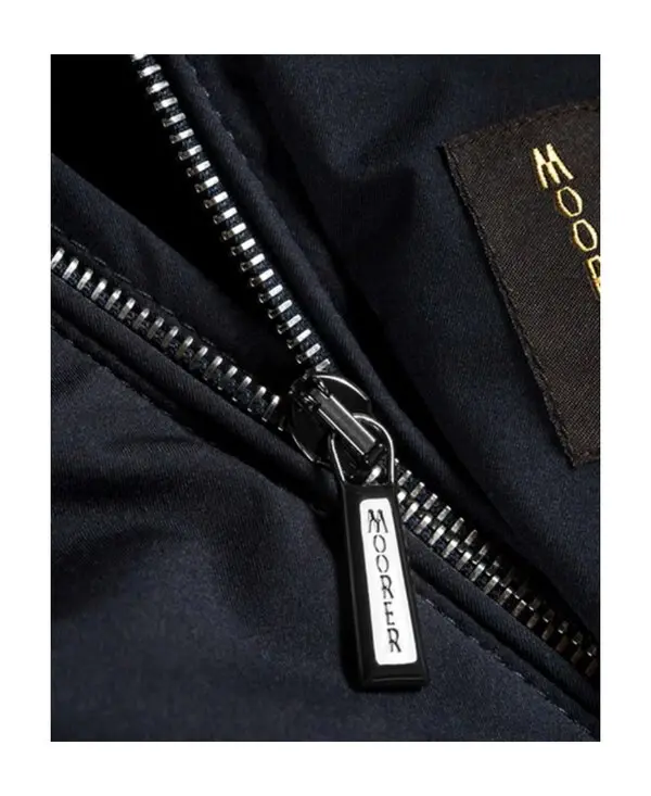 MOORER Technical Gabardine Coat With Detachable Hood