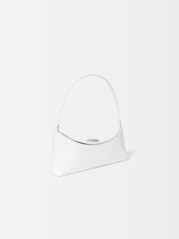 Jacquemus The Ovalo Clutch Bag - White