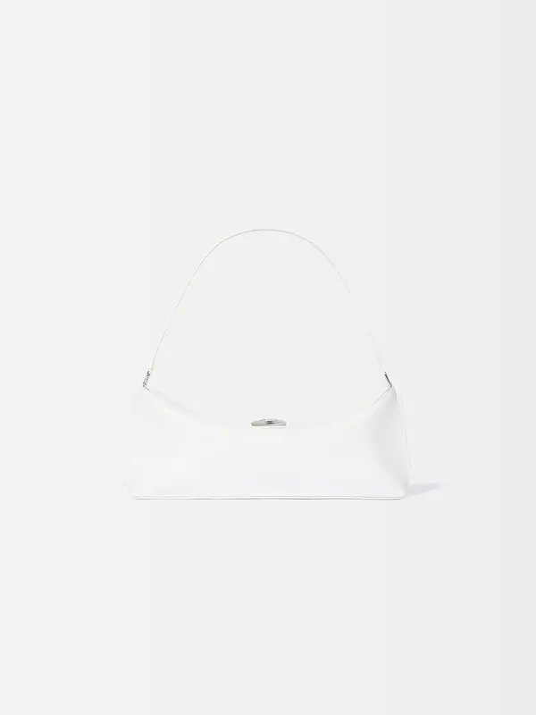 Jacquemus The Ovalo Clutch Bag - White