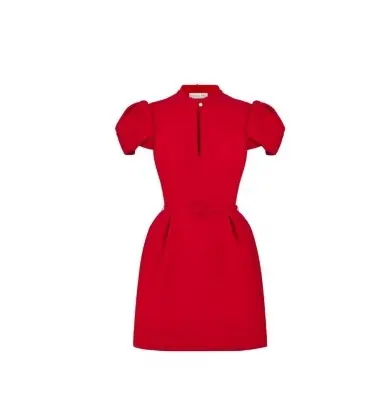 Dior Short Sleeve Belted Dress