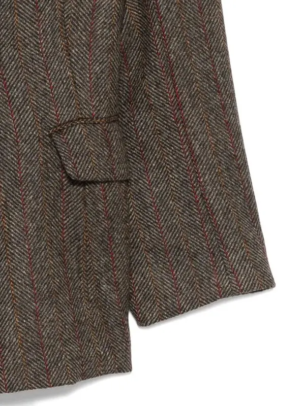 MAISON MARGIELA Herringbone Double-breasted Blazer