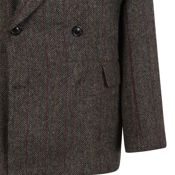 MAISON MARGIELA Herringbone Double-breasted Blazer