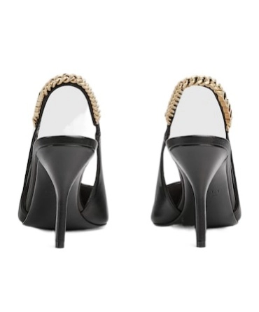 Gucci Signoria Logo Plaque Slingback Pumps