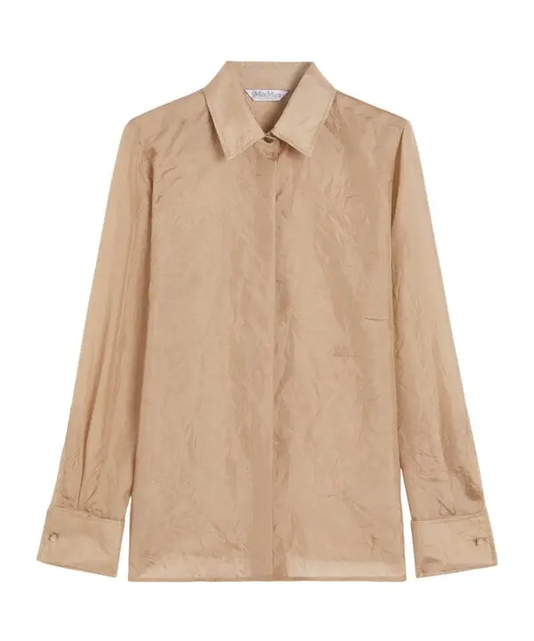 Max Mara Eloisa Long Sleeve Shirt - Sand-colored