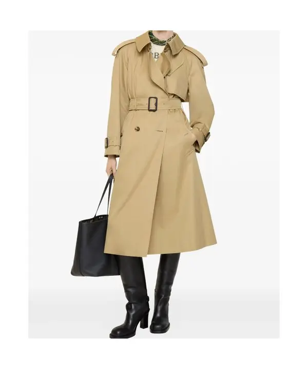 Burberry Long Fitzrovia Gabardine Trench Coat