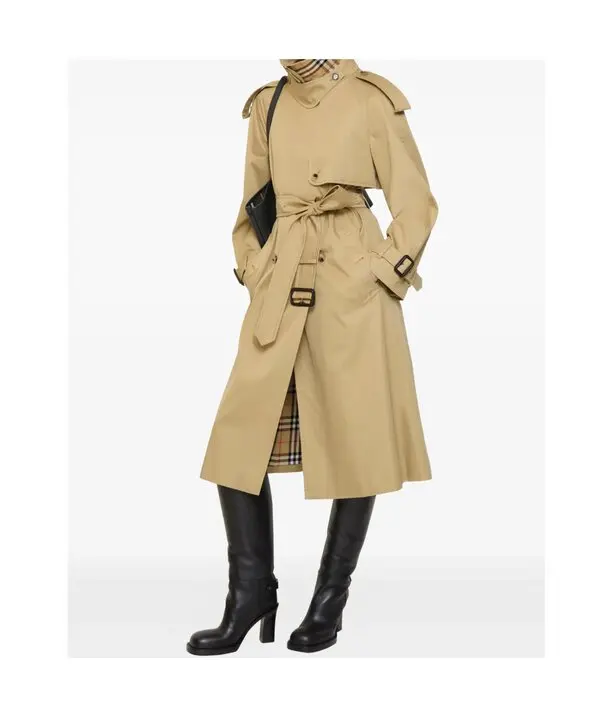 Burberry Long Fitzrovia Gabardine Trench Coat