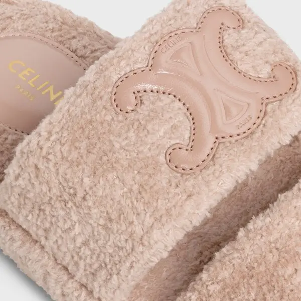 Celine Triomphe Open-toe Slippers - Faded Pink
