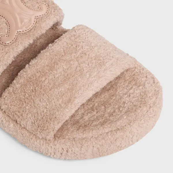 Celine Triomphe Open-toe Slippers - Faded Pink