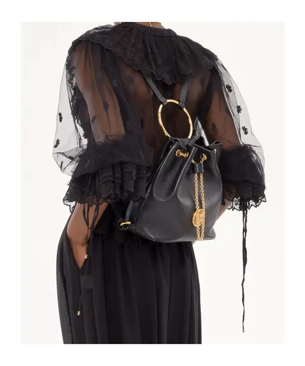 Chloé Grained Buffalo Leather Bracelet Backpack