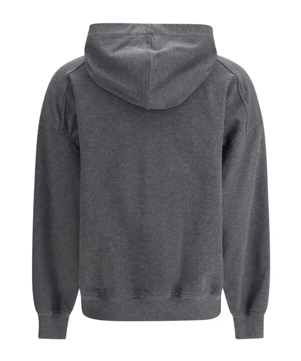 Brunello Cucinelli Zip Hooded Hoodie - Grey
