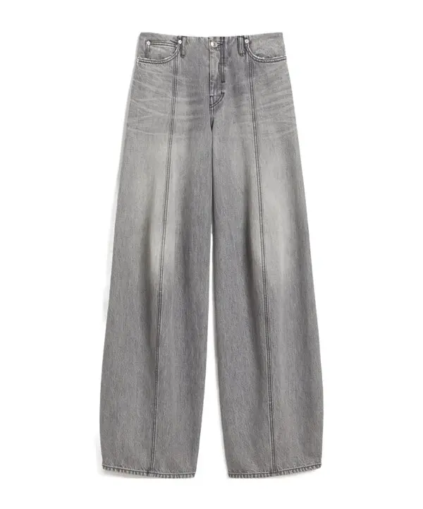 Sportmax Wide-leg Jeans - Gray