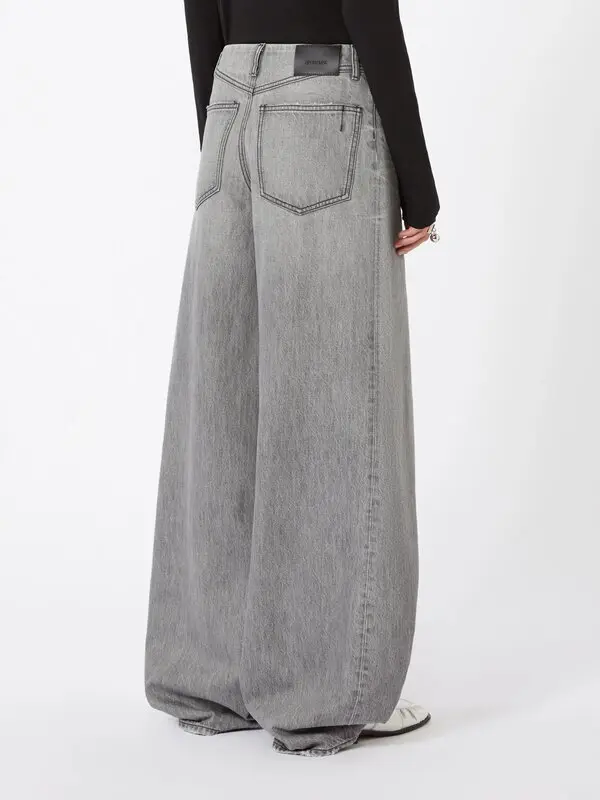 Sportmax Wide-leg Jeans - Gray