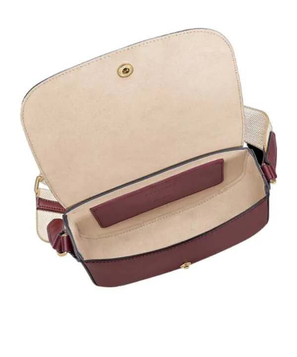 Longchamp Pure S Smooth Leather Crossbody Bag - Red