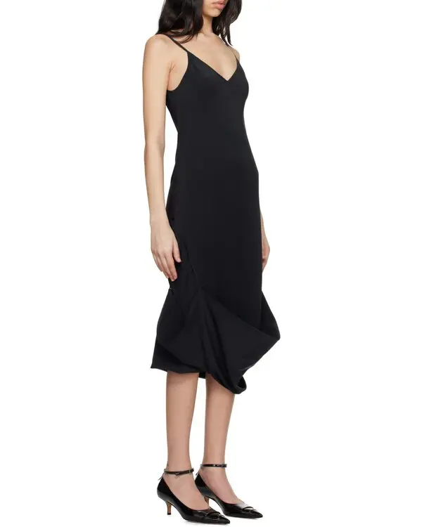 MAISON MARGIELA Asymmetrical V-neck Sleeveless Dress