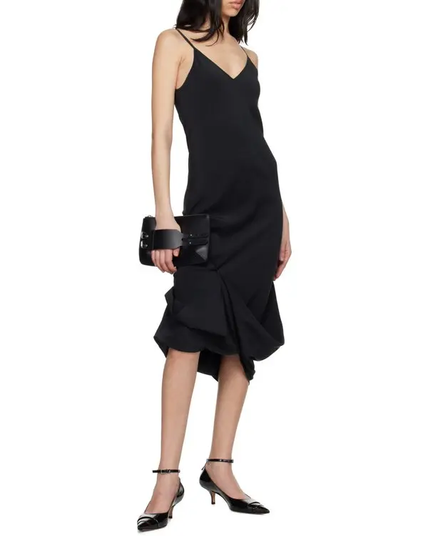 MAISON MARGIELA Asymmetrical V-neck Sleeveless Dress