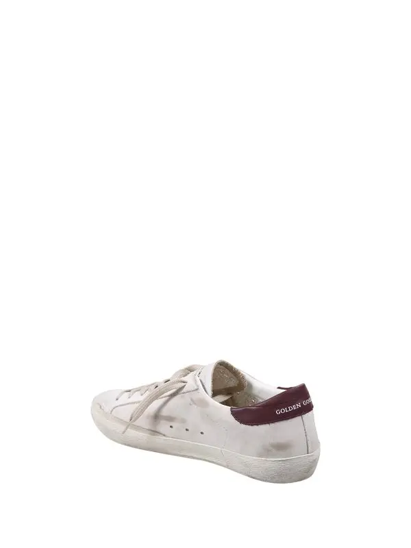 GOLDEN GOOSE Super Star Low-top Sneakers - White/red