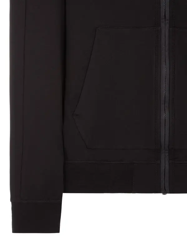 Stone Island High-neck Zip-up Jacket - Black