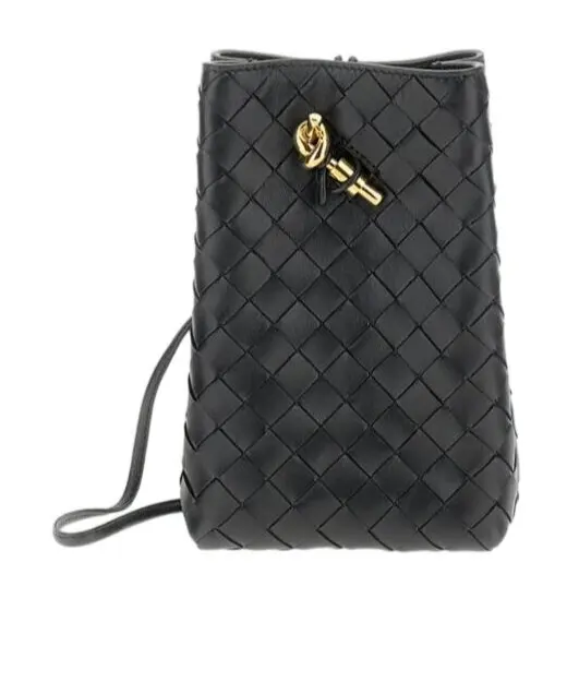 Bottega Veneta Andiamo Phone Pouch - Black