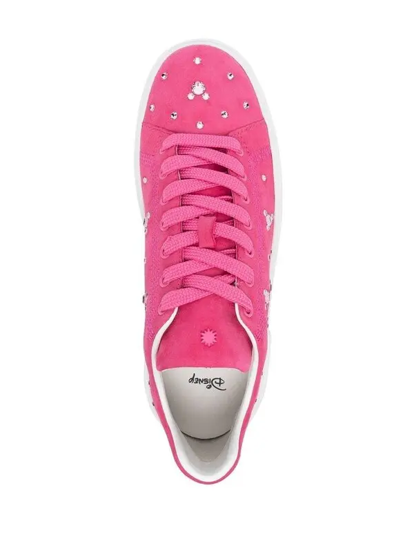 STUART WEITZMAN X Disney Embellished Suede Low-top Sneakers
