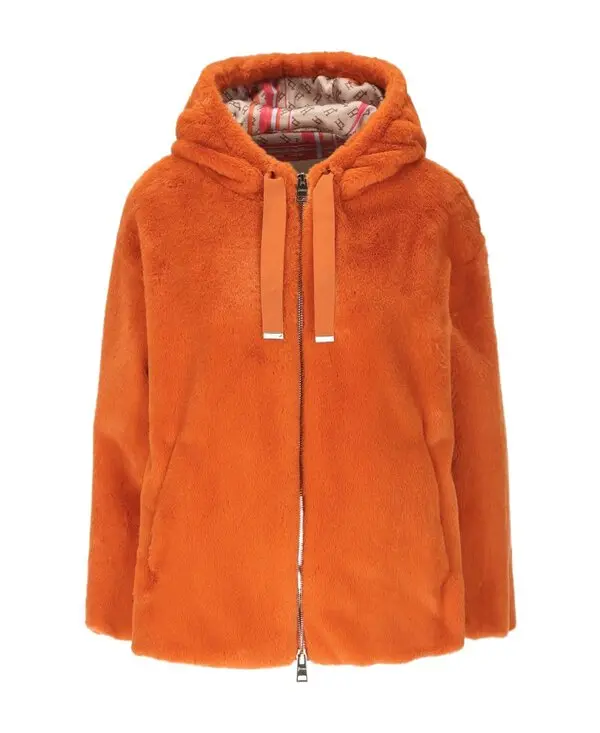 Herno Drawstring Zip-up Hooded Jacket