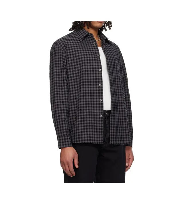 SUNFLOWER Studio Plaid Shirt - Black