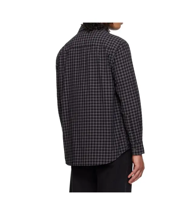 SUNFLOWER Studio Plaid Shirt - Black
