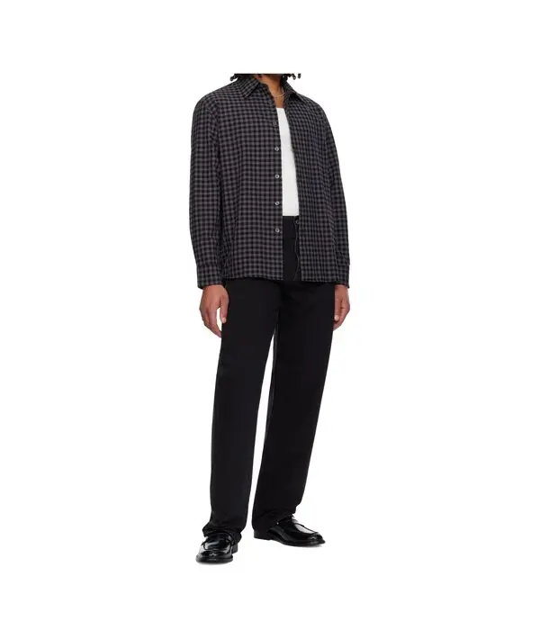 SUNFLOWER Studio Plaid Shirt - Black