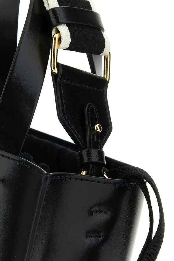Marni Logo Printed Tote Bag - Black