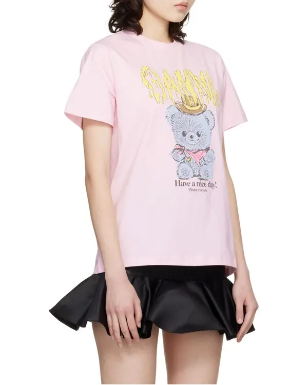 GANNI Printed Teddy Bear T-shirt