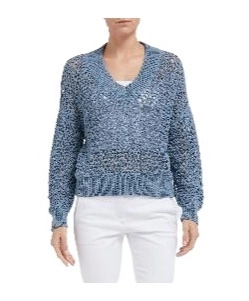 Brunello Cucinelli V-neck Mesh Knit Jumper