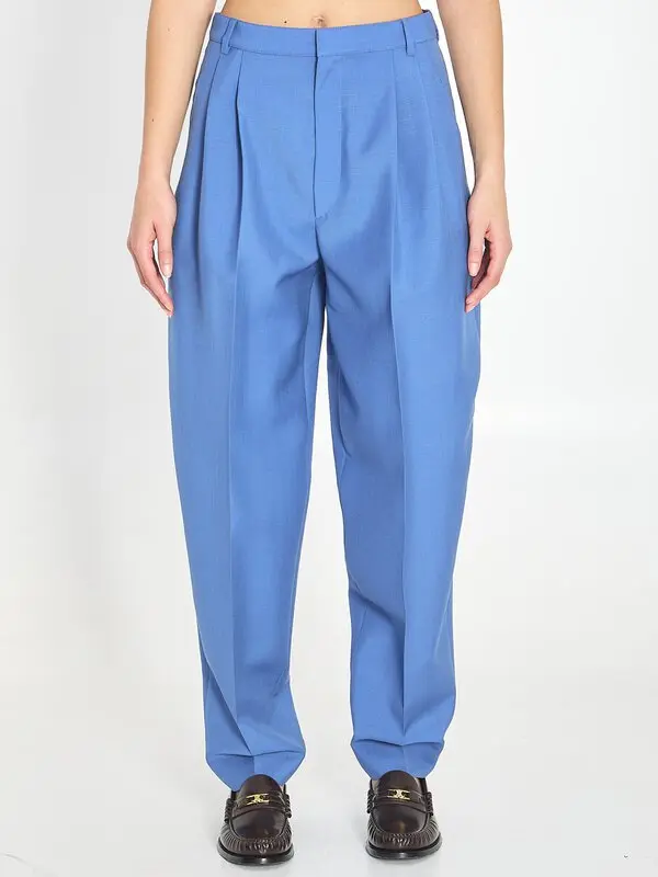Celine Montauk Trousers In Mohair Wool