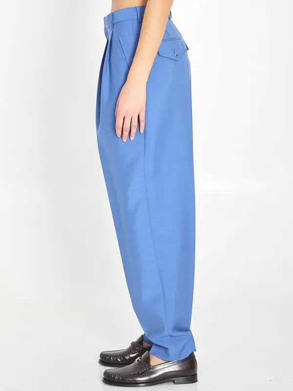 Celine Montauk Trousers In Mohair Wool